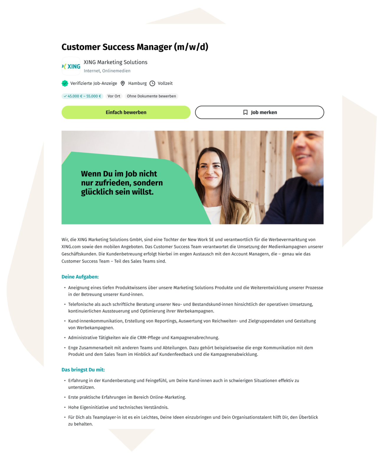 Stellenbeschreibung » Inhalt, Mustervorlage & Tipps