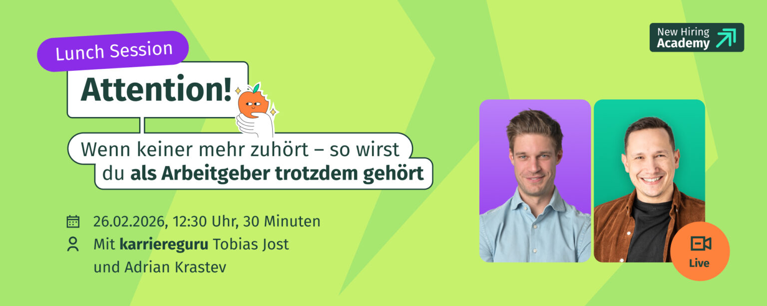 Lunch Session: Attention! Wenn keiner mehr zuhört – so wirst du als ...
